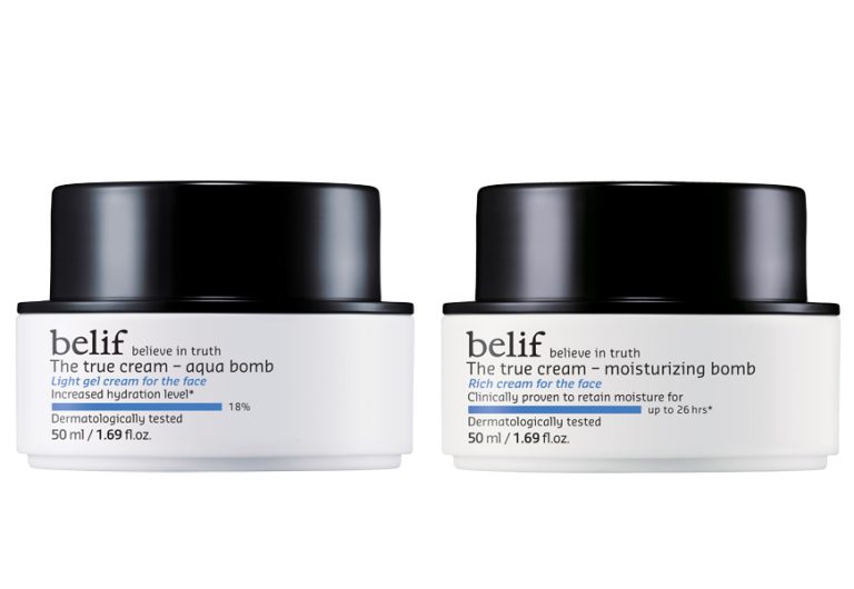 About Face: Belif The True Cream Aqua Bomb And Moisturizing Bomb - AmongMen
