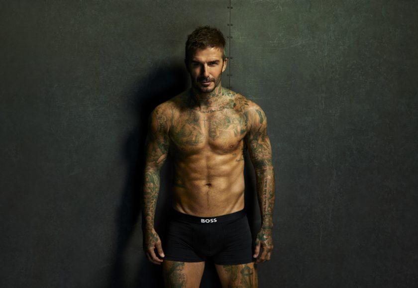 David Beckham Marks Return With Boss One Bodywear Campaign - AmongMen