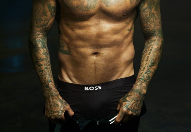 David Beckham Marks Return With Boss One Bodywear Campaign - AmongMen
